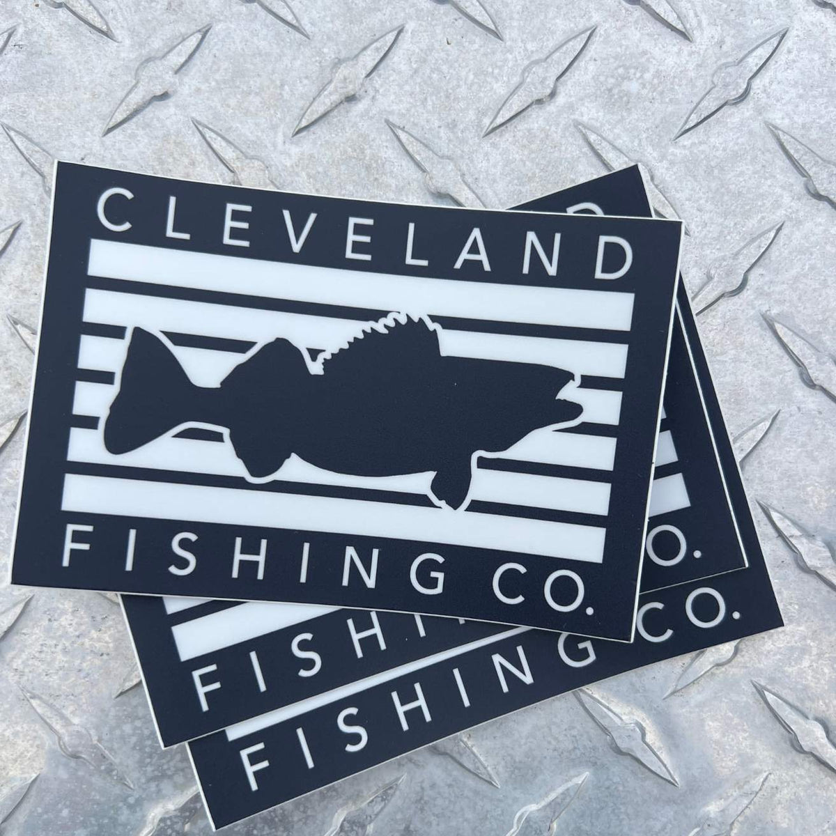 Cleveland Fishing Company | Walleye Flag Sticker – Cleveland Fishing Co.